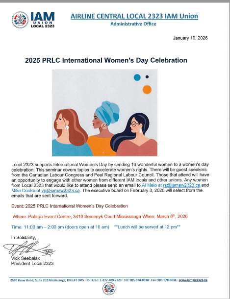 2025 PRLC International Women’s Day Celebration | IAM Union - Local 2323